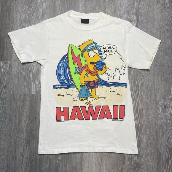 Changes | Shirts | Bart Simpson Simpsons Vintage Hawaii Surf 99 T Shirt ...